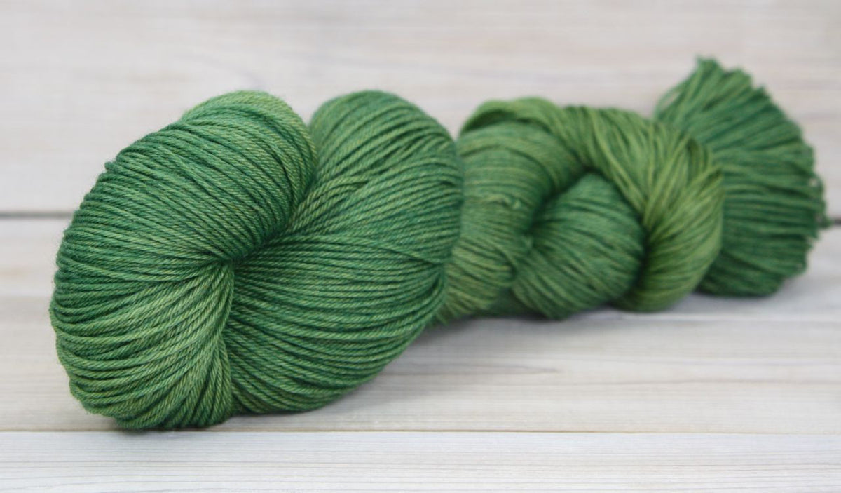 Altair - Hand Dyed Merino Tencel Nylon Sock Yarn - Color: Moss - Luna ...