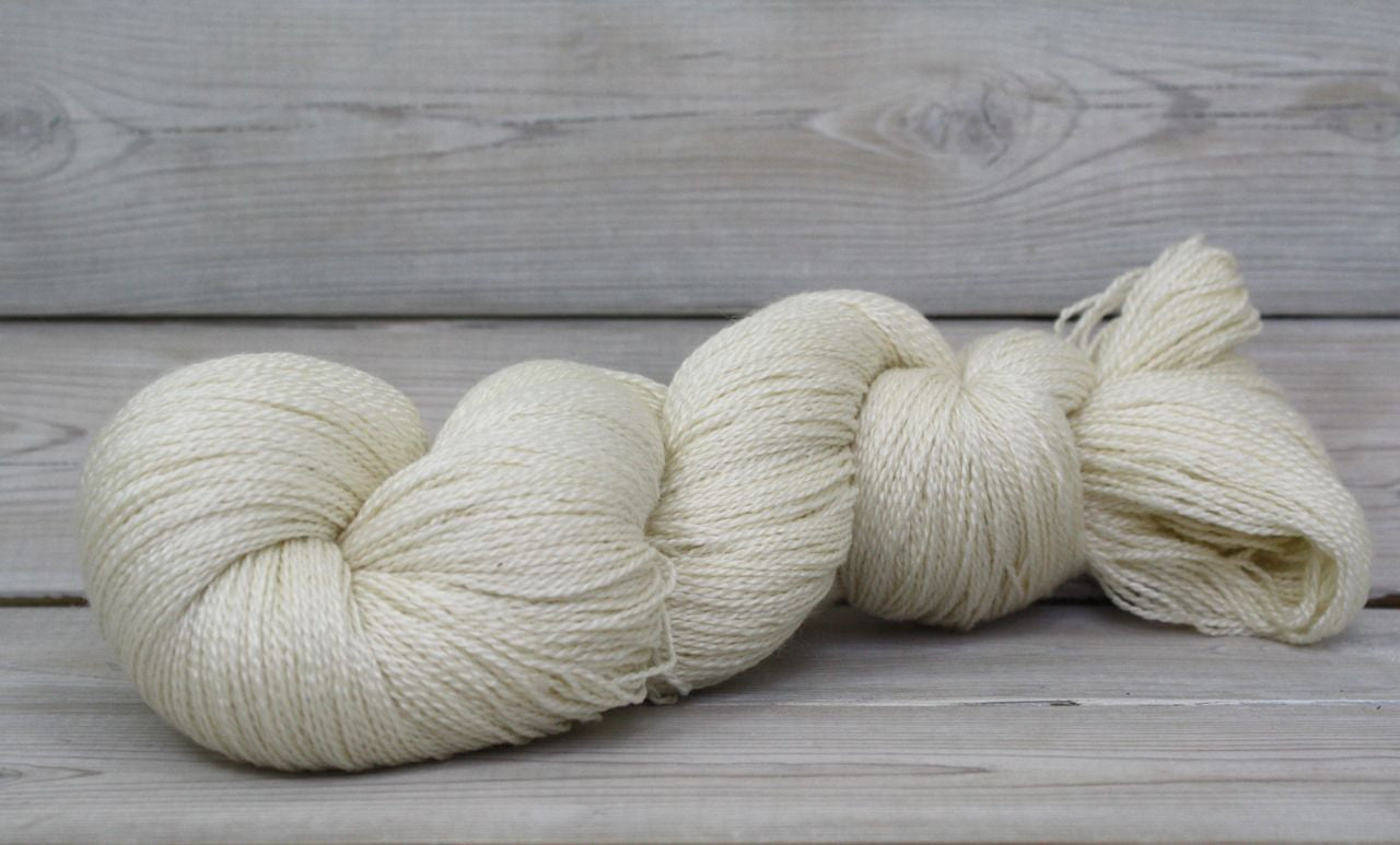 Undyed Yarn - Luna Grey Fiber Arts