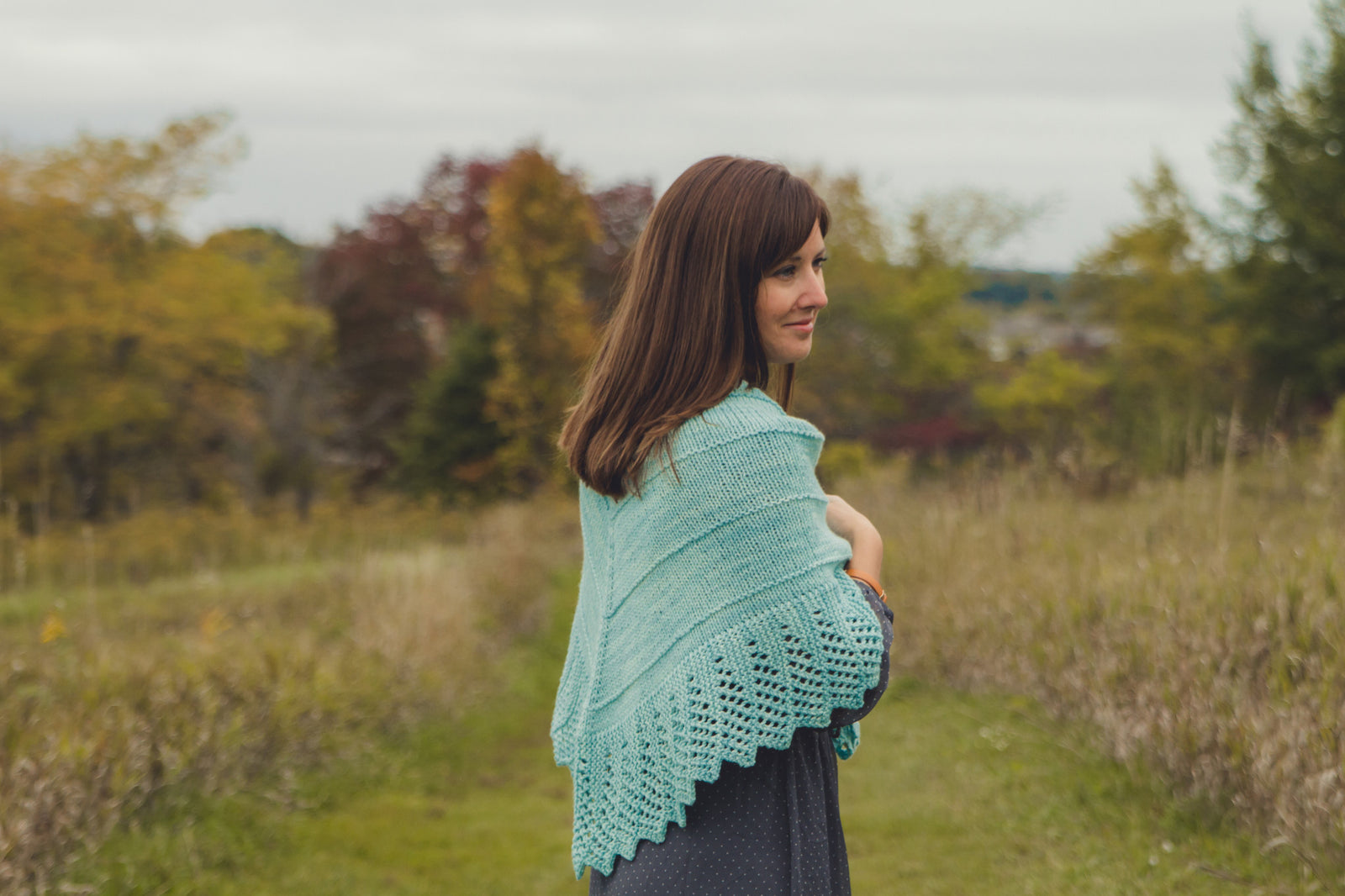 Wide Open Spaces Shawl Kit | Pattern + Yarn - Luna Grey Fiber Arts